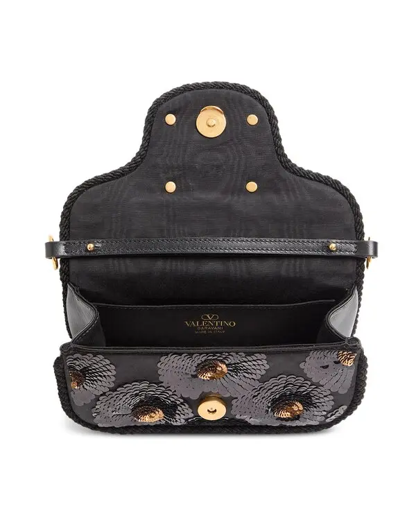 Valentino Garavani Loco Sequin Vlogo Convertible Shoulder Bag