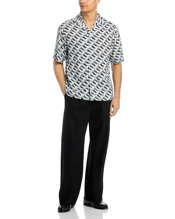Hugo Espino Patterned Short Sleeve Shirt