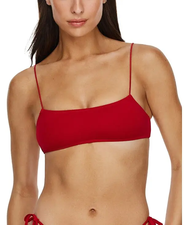 GOTTEX Beach Time Scoop Neck Bikini Top - Red