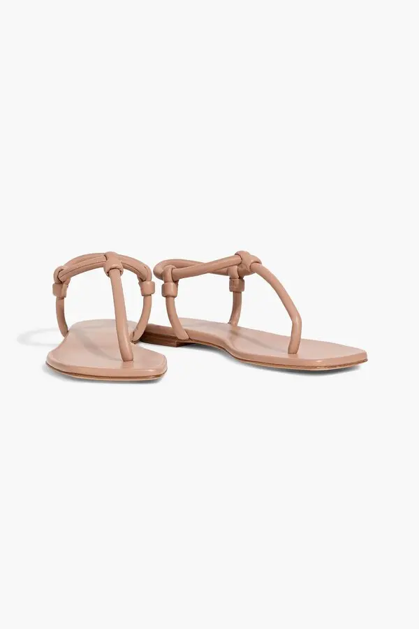 GIANVITO ROSSI Juno Leather Sandals - Neutral