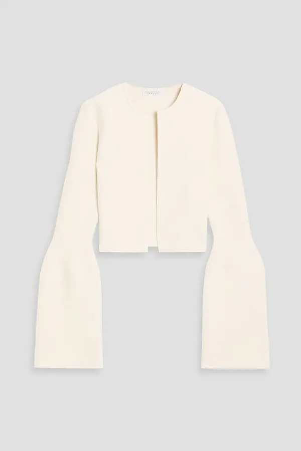 Gabriela Hearst Katlin Cropped Wool Jacket - Ivory