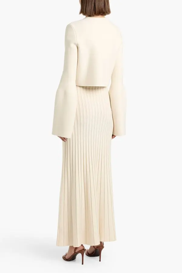 Gabriela Hearst Katlin Cropped Wool Jacket - Ivory