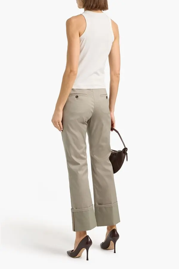 Brunello Cucinelli Sequin-embellished Cotton-blend Jersey Tank
