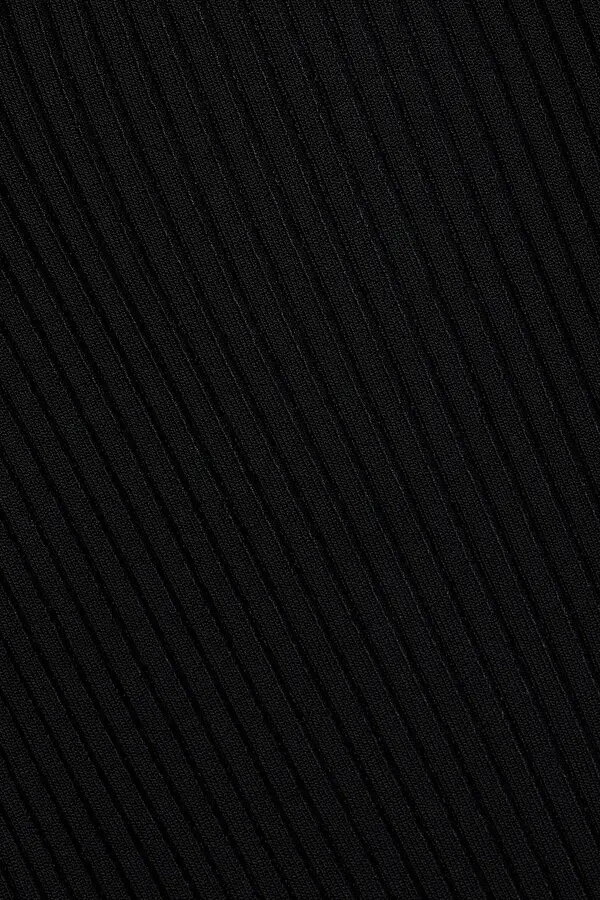David Koma Cutout Ribbed-knit Maxi Dress