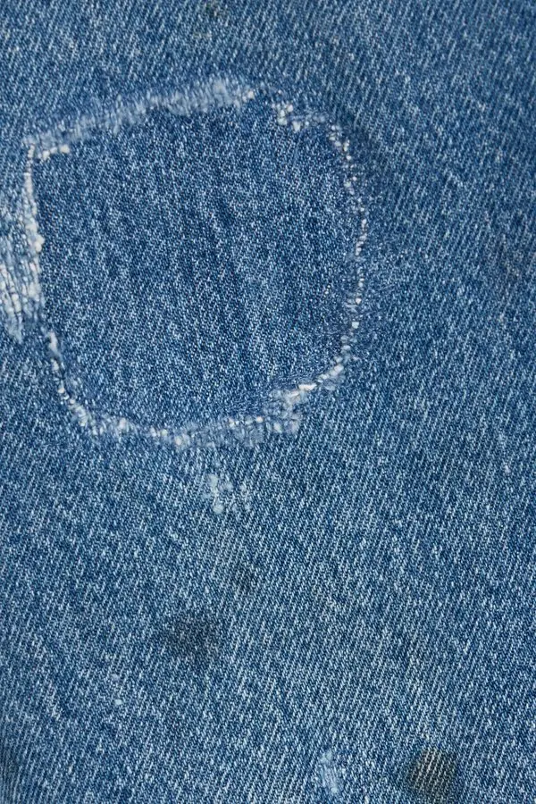 RE/DONE WITH LEVI'S Distressed High-rise Straight-leg Jeans