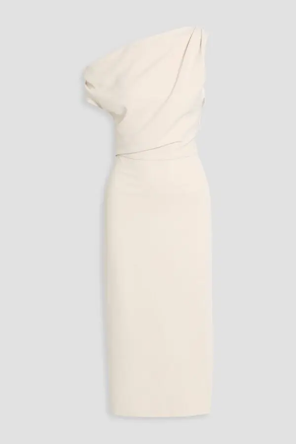 16Arlington Kira One-shoulder Crepe Midi Dress