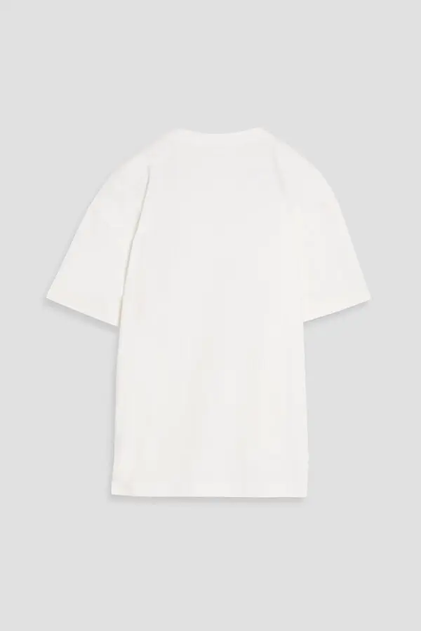Brunello Cucinelli Bead-embellished Cotton-jersey T-shirt