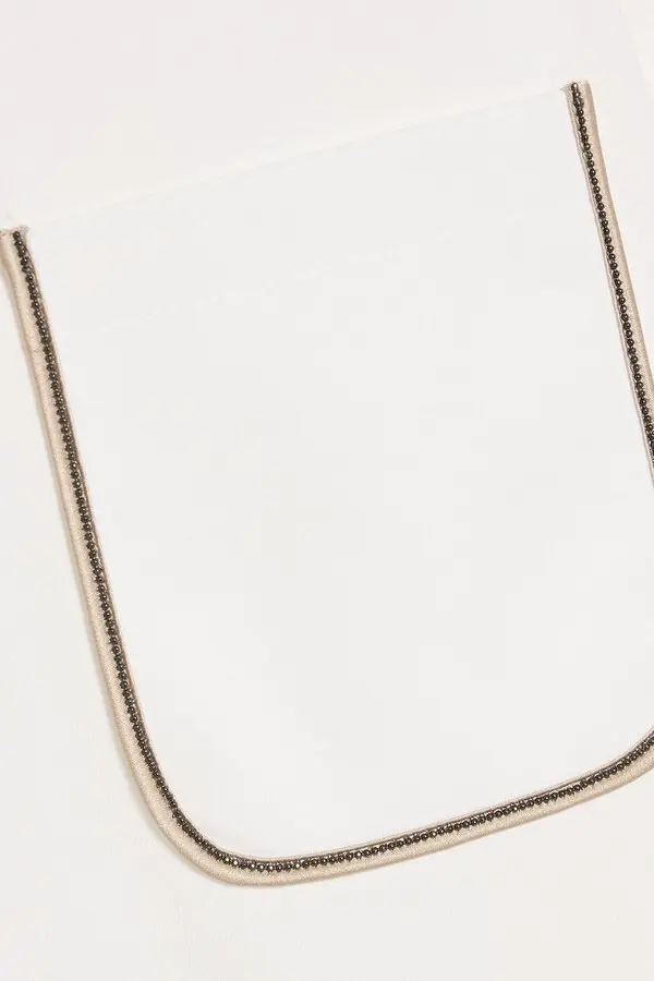 Brunello Cucinelli Bead-embellished Cotton-jersey T-shirt