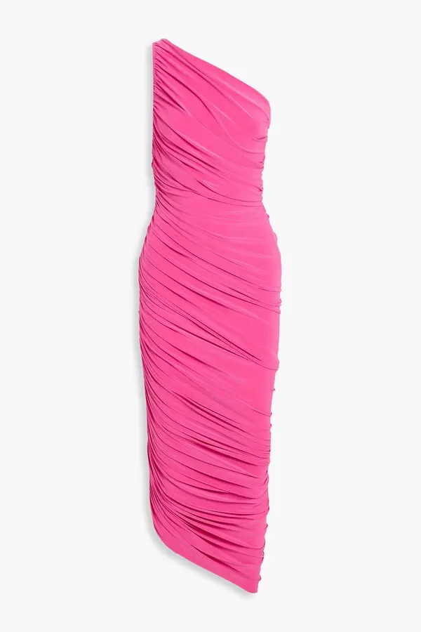 Norma Kamali Diana One-shoulder Gown - Bubblegum