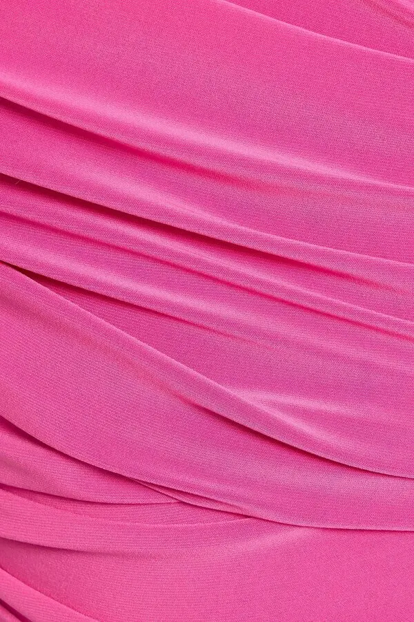 Norma Kamali Diana One-shoulder Gown - Bubblegum