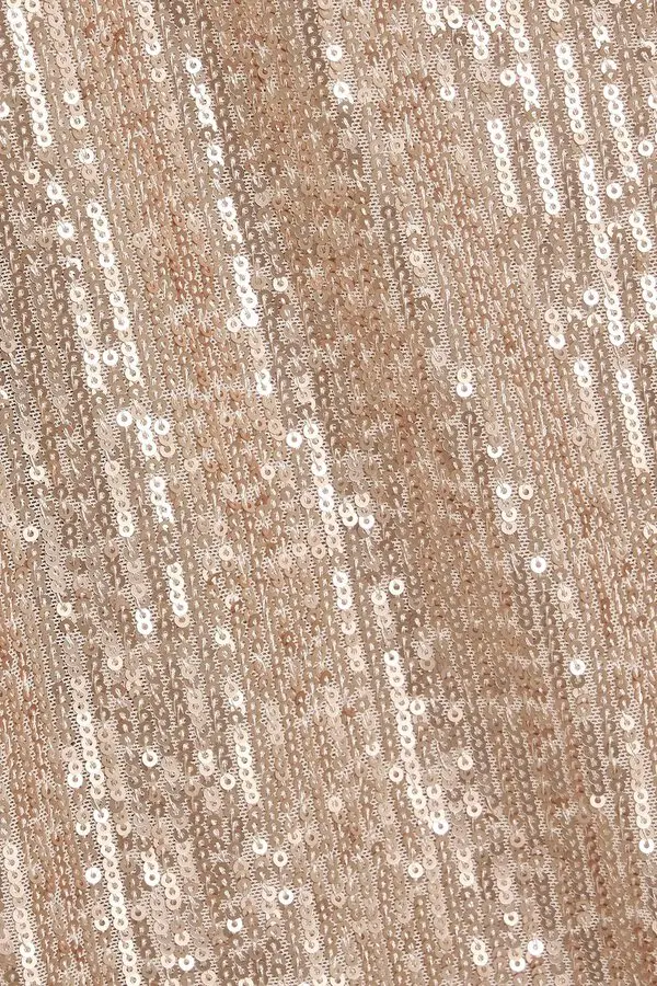 Norma Kamali One-shoulder Sequined Gown - Blush