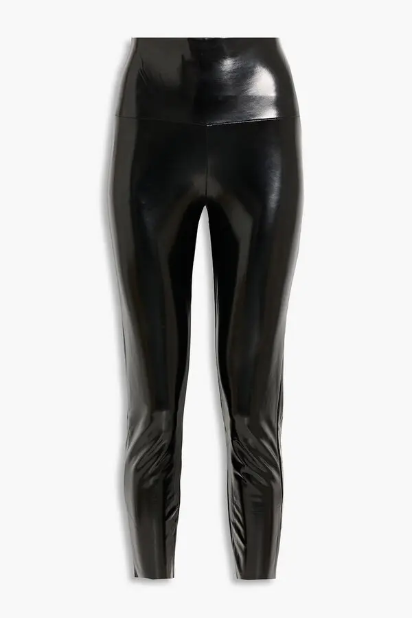 Norma Kamali Glossed Leggings