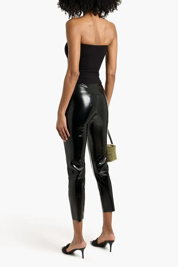 Norma Kamali Glossed Leggings
