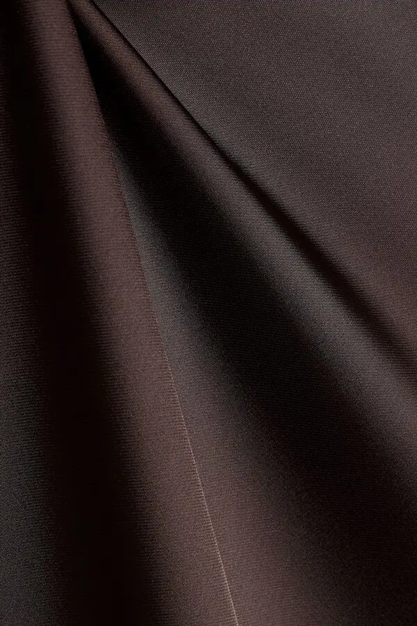 Norma Kamali Obie Satin Maxi Skirt
