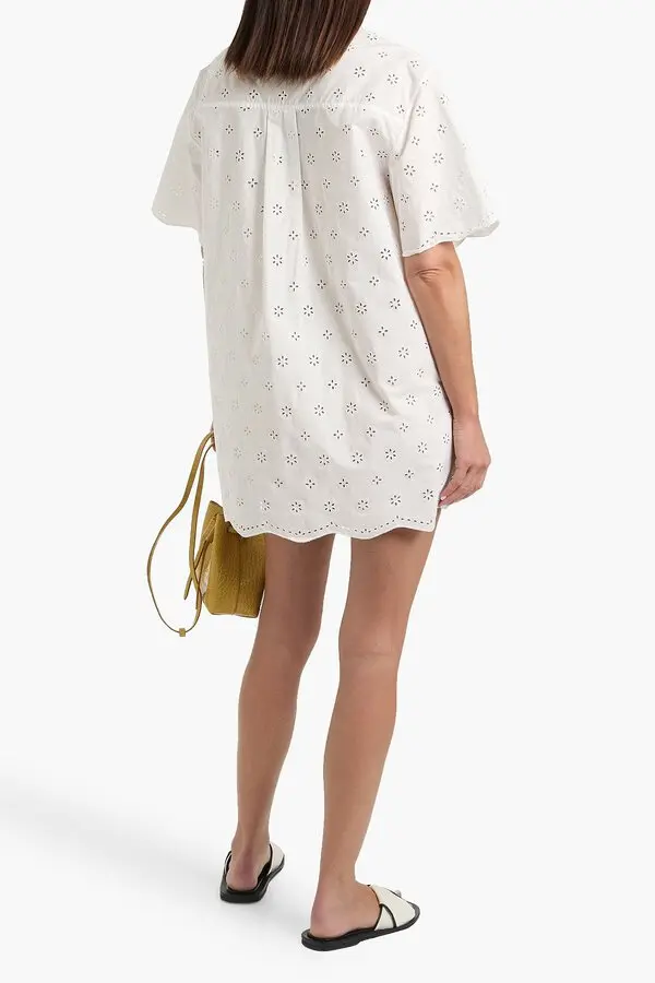 matteau shirt dress Cotton-poplin maxi shirt dress - taupe