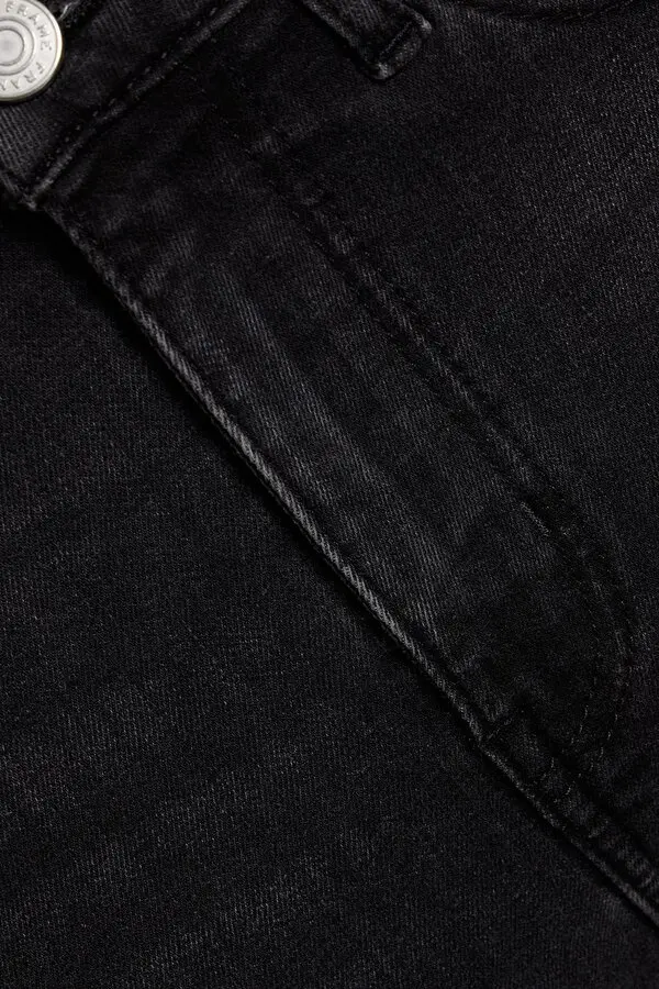FRAME Le High Straight High-rise Straight-leg Jeans - Charcoal