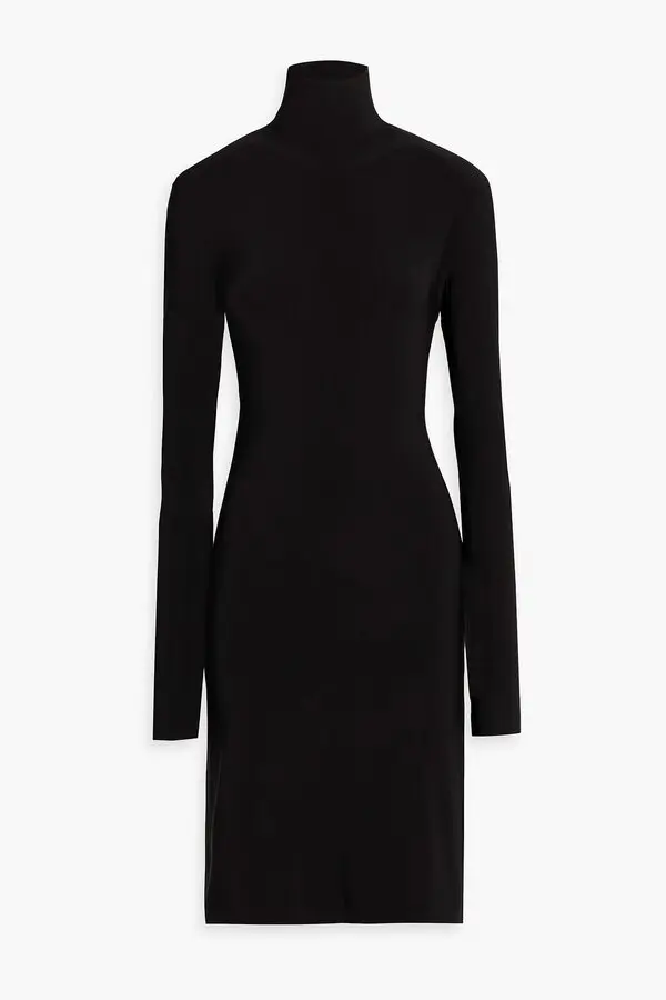 Norma Kamali Stretch-jersey Turtleneck Dress