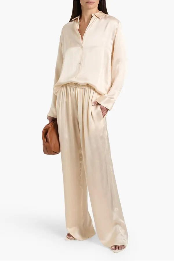 Matteau Satin Shirt - Cream