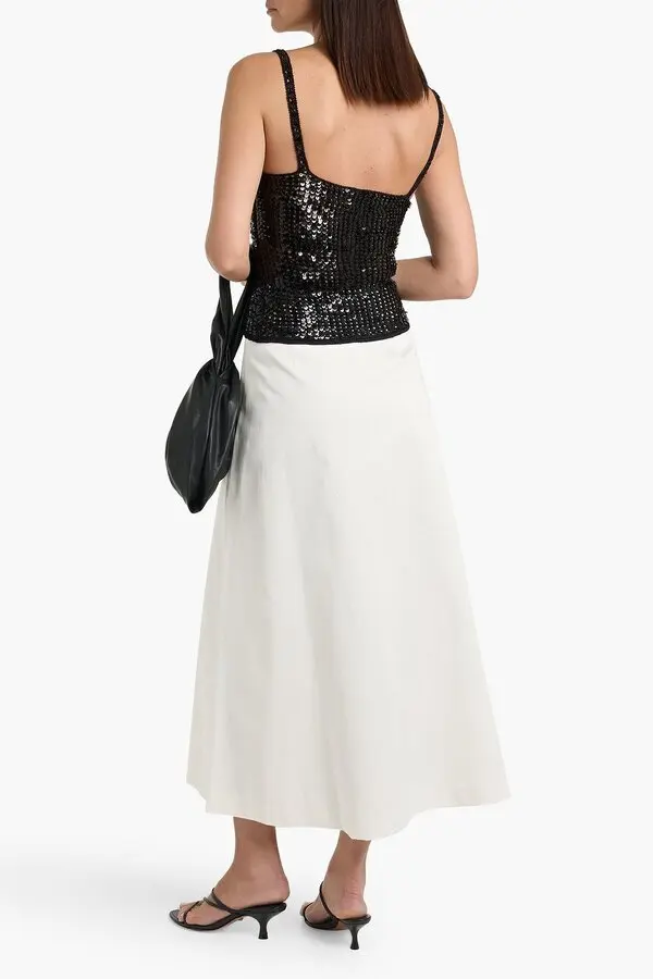 Matteau Sequined Crochet Tank