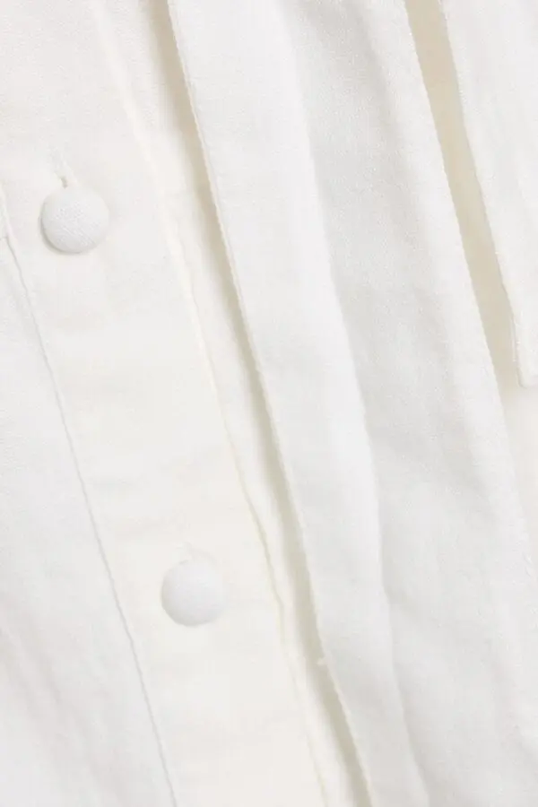 Melissa Odabash Kinly Cotton And Linen-blend Mini Dress