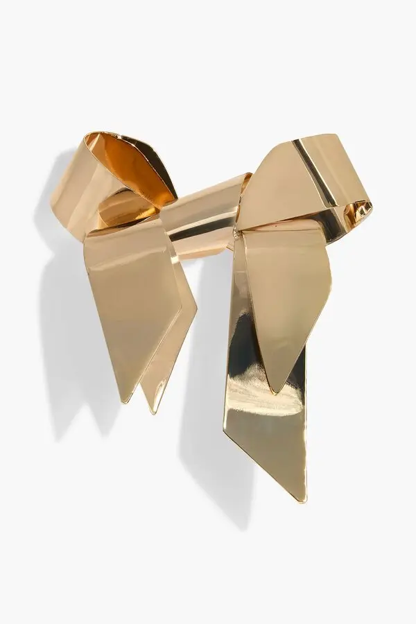 Carolina Herrera Tone Brooch - Gold