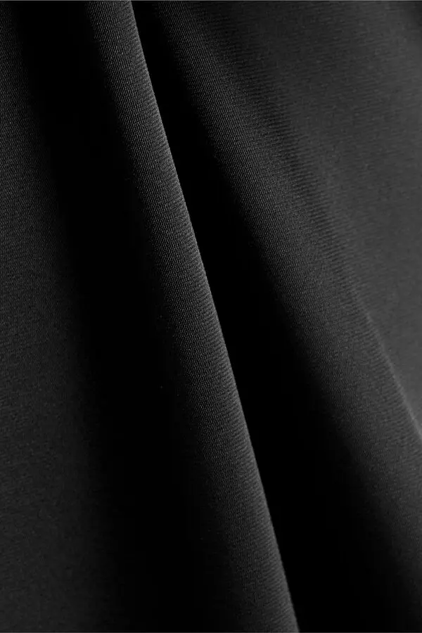 Norma Kamali Obie Satin Maxi Skirt - Black