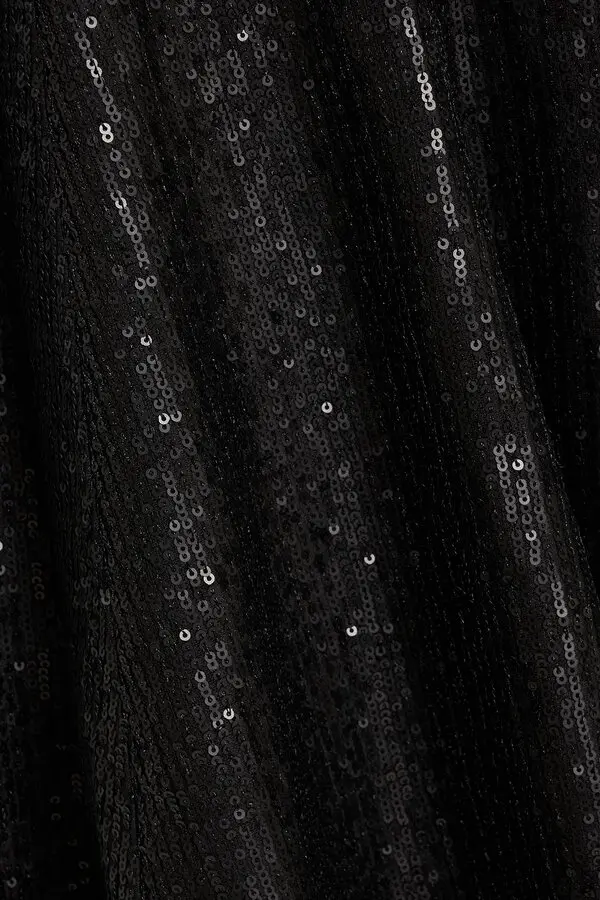 Norma Kamali Sequined Stretch-tulle Gown