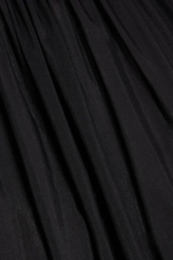 Matteau Tiered Cotton And Silk-blend Voile Maxi Dress