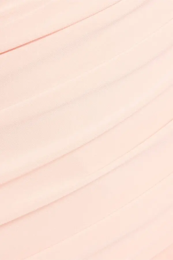 Norma Kamali Diana Strapless Ruched Stretch-jersey Dress - Blush