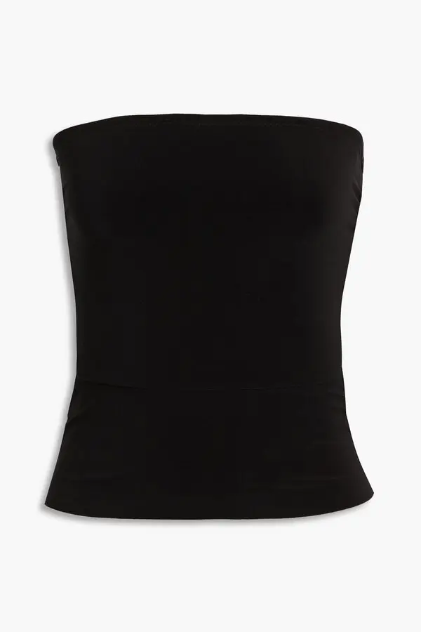 Norma Kamali Strapless Stretch-jersey Top - Black