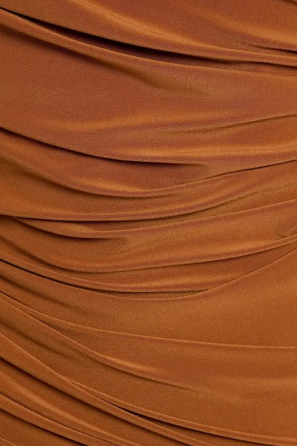 Norma Kamali Diana One-shoulder Gown - Tan