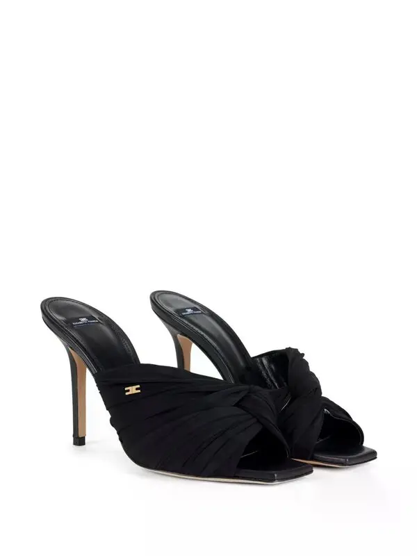Elisabetta Franchi Nappa Leather Sandals - Black