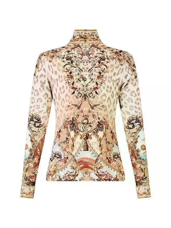 Camilla Aranjuez Animalia Turtleneck Blouse