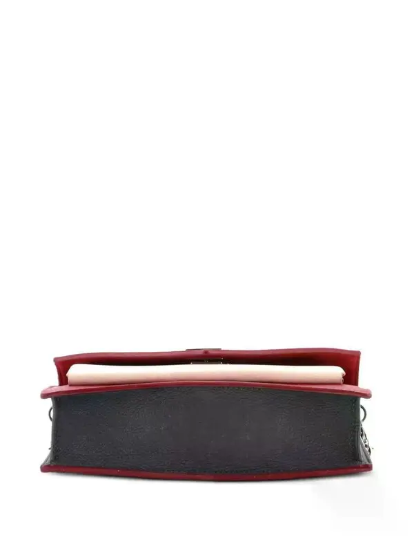 LOUIS VUITTON Mylockme Chain Pochette Leather Clutch - Red