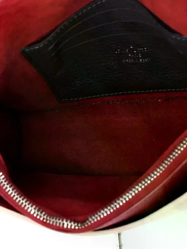 LOUIS VUITTON Mylockme Chain Pochette Leather Clutch - Red