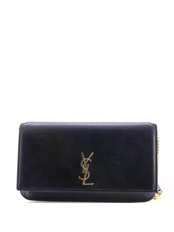 Saint Laurent Classic Monogram Phone Holder - Black