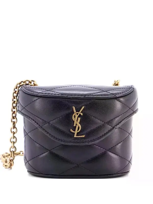 Saint Laurent June Box Bag Quilted Leather Micro Shoulder Bag