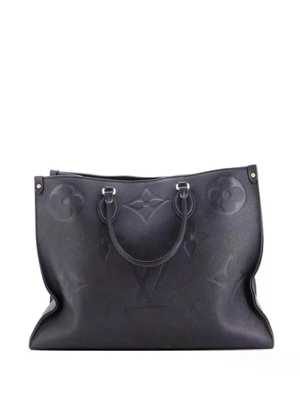 LOUIS VUITTON Onthego Monogram Empreinte Giant Gm Tote Bag - Black