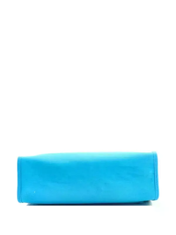 Hermès Herbag Zip Verso Leather And Toile 31 Shoulder Bag