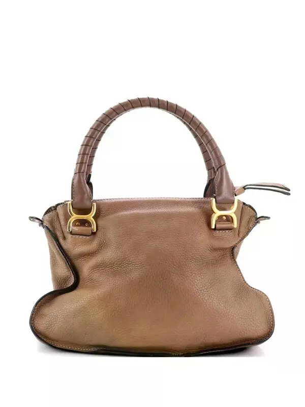 Chloé Marcie Leather Medium Satchel - Brown