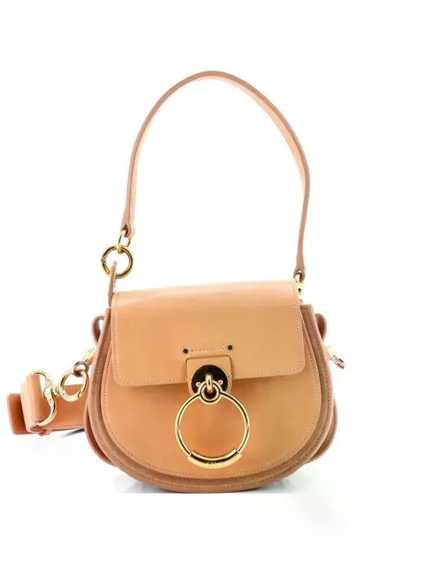 Chloé Tess Small Leather Shoulder Bag - Neutrals