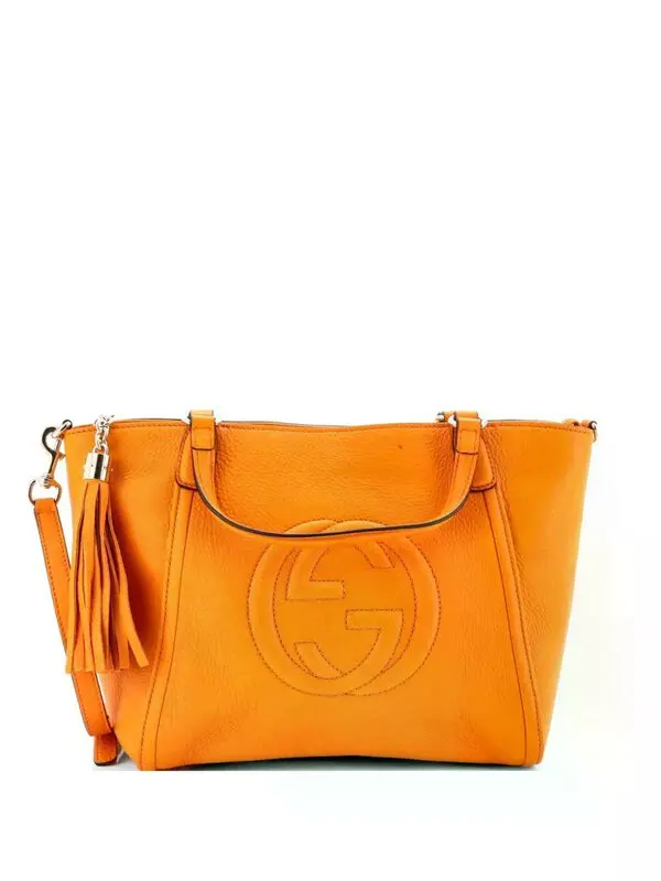 Gucci Soho Convertible Top Handle Satchel - Yellow