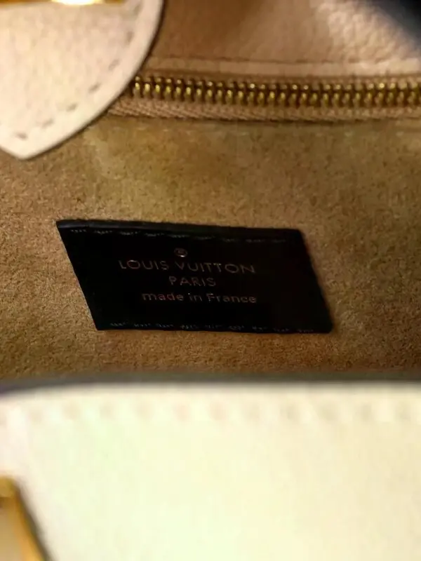 LOUIS VUITTON On My Side Leather With Monogram Canvas Mm Tote Bag - Brown