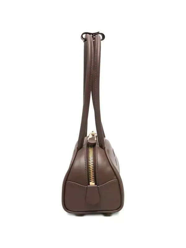Miu Miu Beau Embossed Leather Tote Bag - Brown