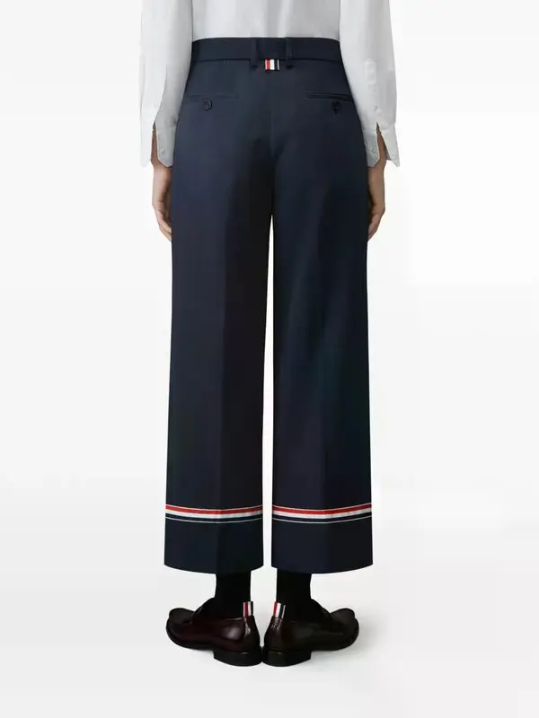Thom Browne Flat-front Cropped Trousers