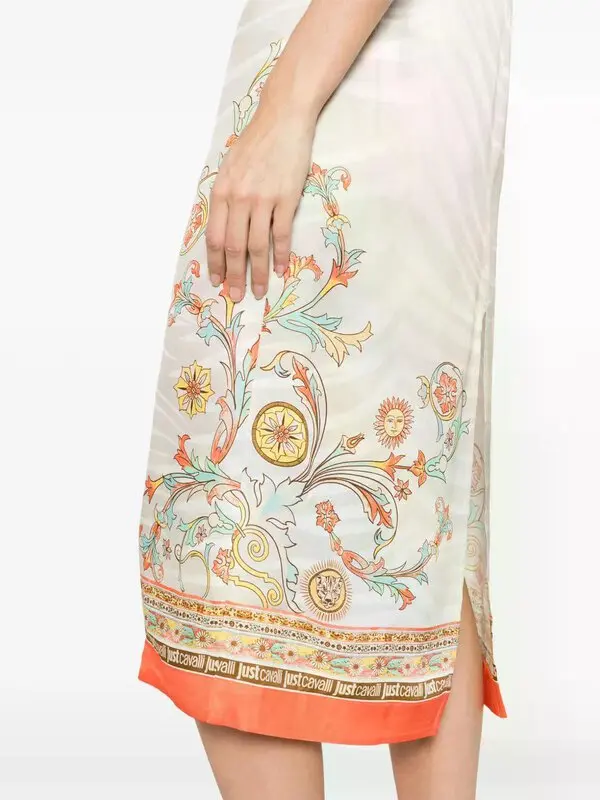 Just Cavalli Printed Midi Dress