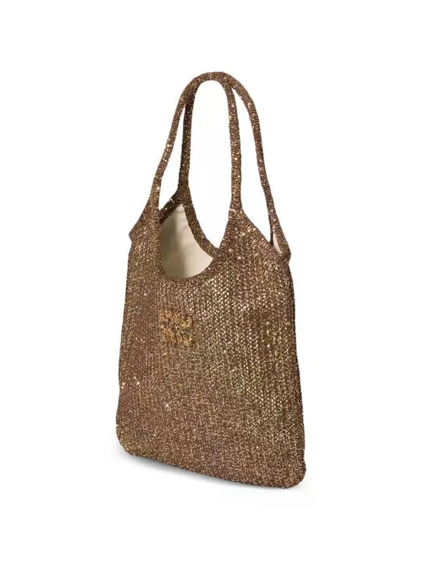 Miu Miu Ivy Sequin Mesh Handbag