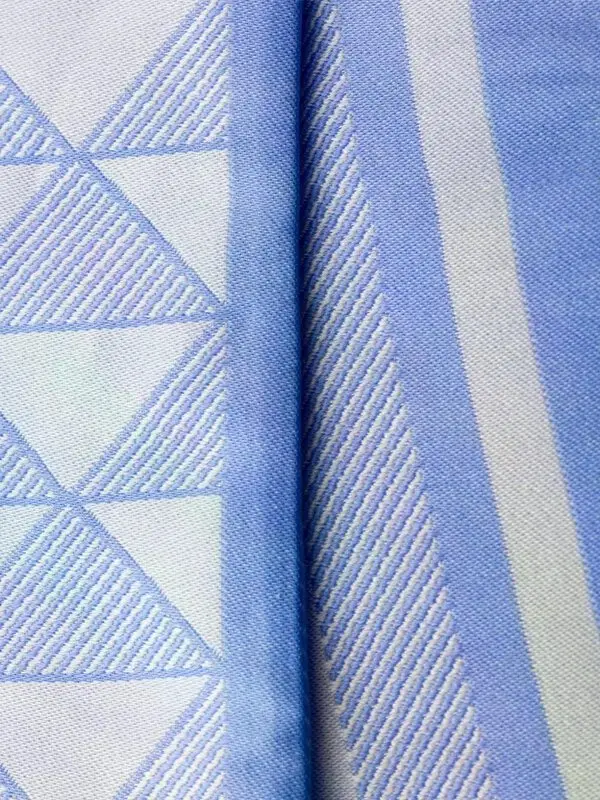 Prada Jacquard Silk Scarf - Blue