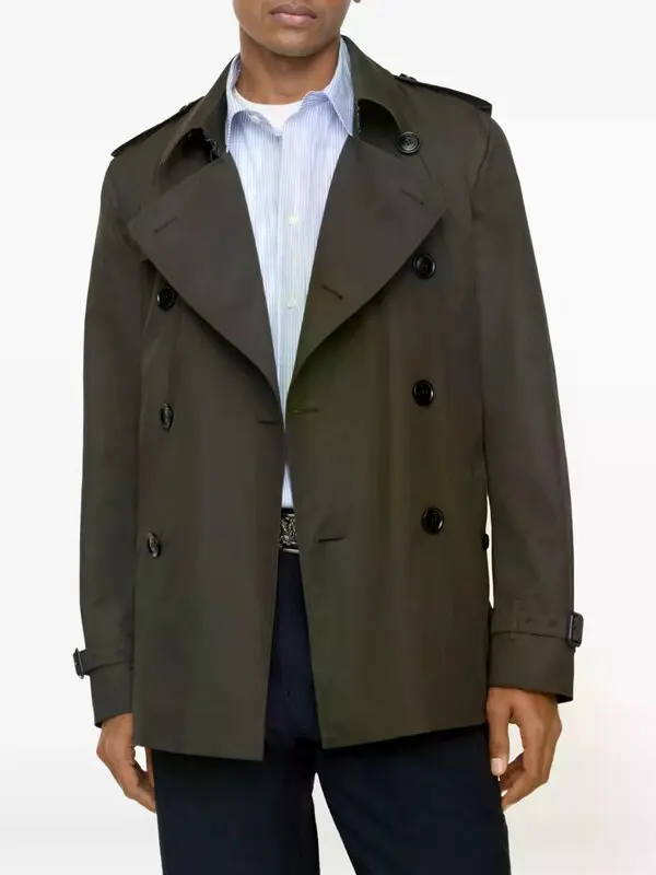 Burberry Tropical Gabardine Kensington Trench Coat - Grey