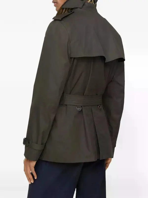Burberry Tropical Gabardine Kensington Trench Coat - Grey